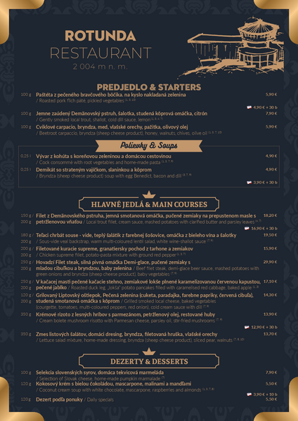 Reštaurácia Rotunda na Chopku - Jasná Nízke Tatry